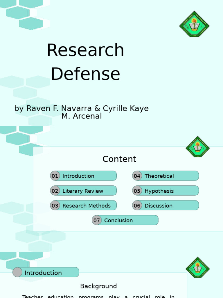 Light Green Professional Thesis Defense Presentation - 20240207 ...
