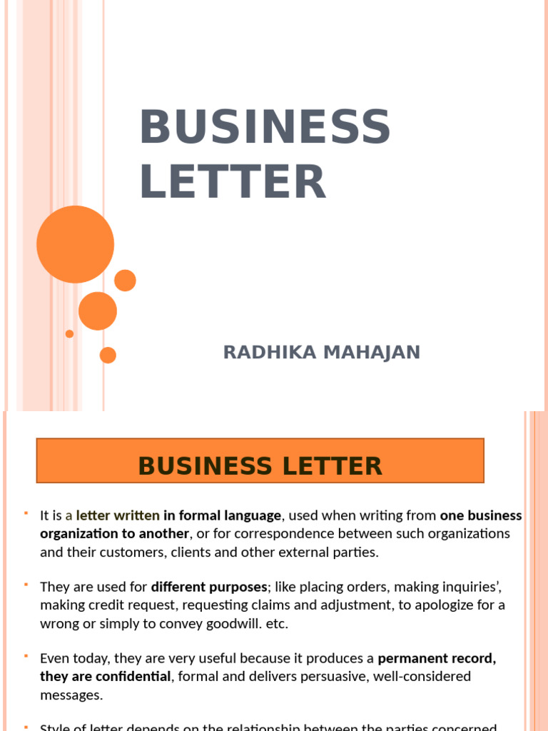 Unit 3 Business Letter | PDF