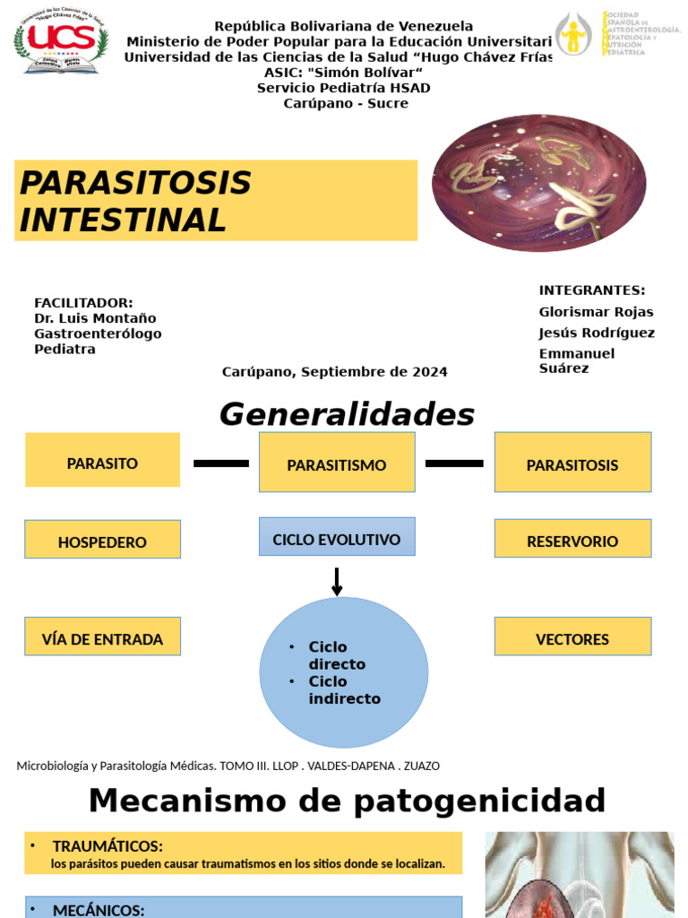 Parasitismo Intestinal | PDF | Parasitología | Animales y humanos