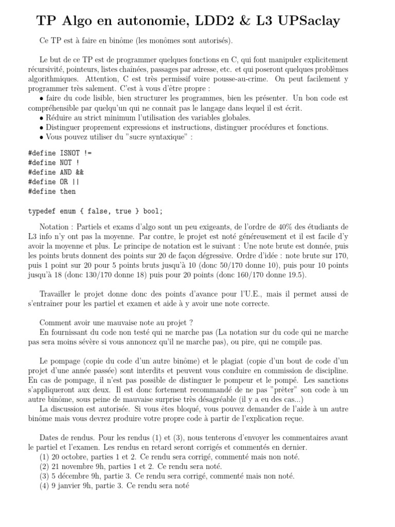 2022 TPalgo | PDF | Programmation informatique | Langage de programmation