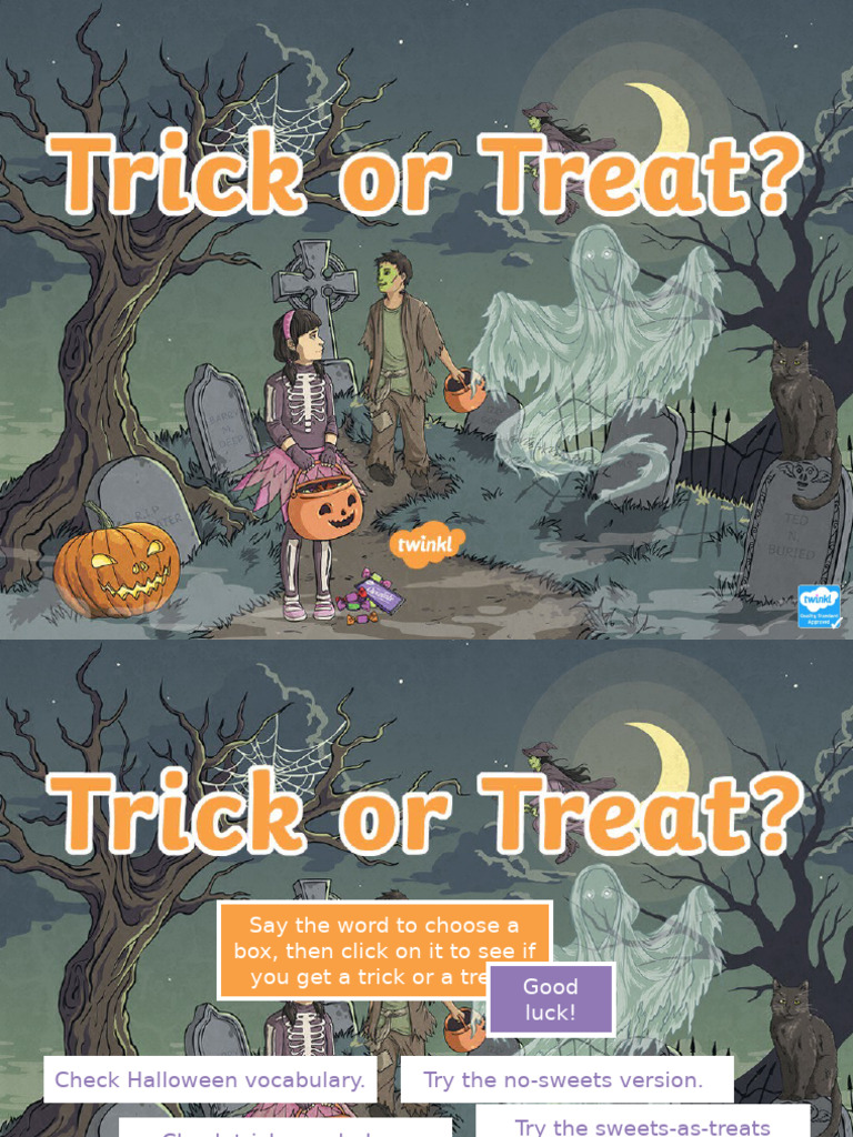 Halloween Tricks and Treats Game | PDF