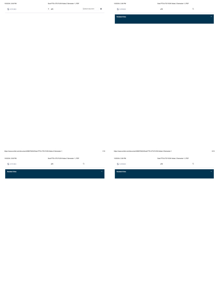 Soal PTS-UTS PJOK Kelas 2 Semester 1 - PDF | PDF | Computer File Formats