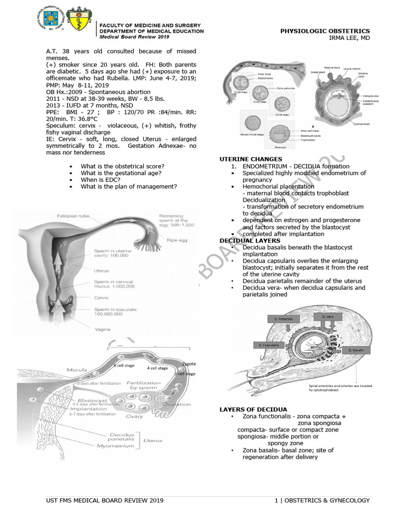 MBR-2019-OB-GYN-Handouts | PDF | Kidney | Pregnancy