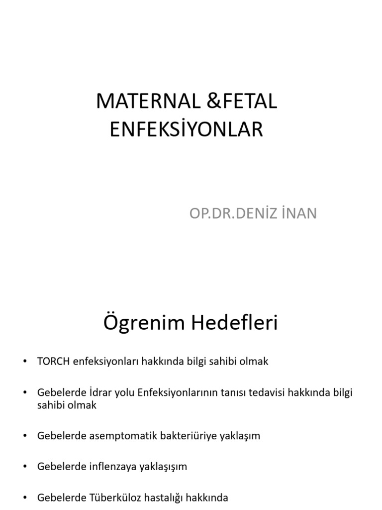 Maternal Fetal Enf | PDF