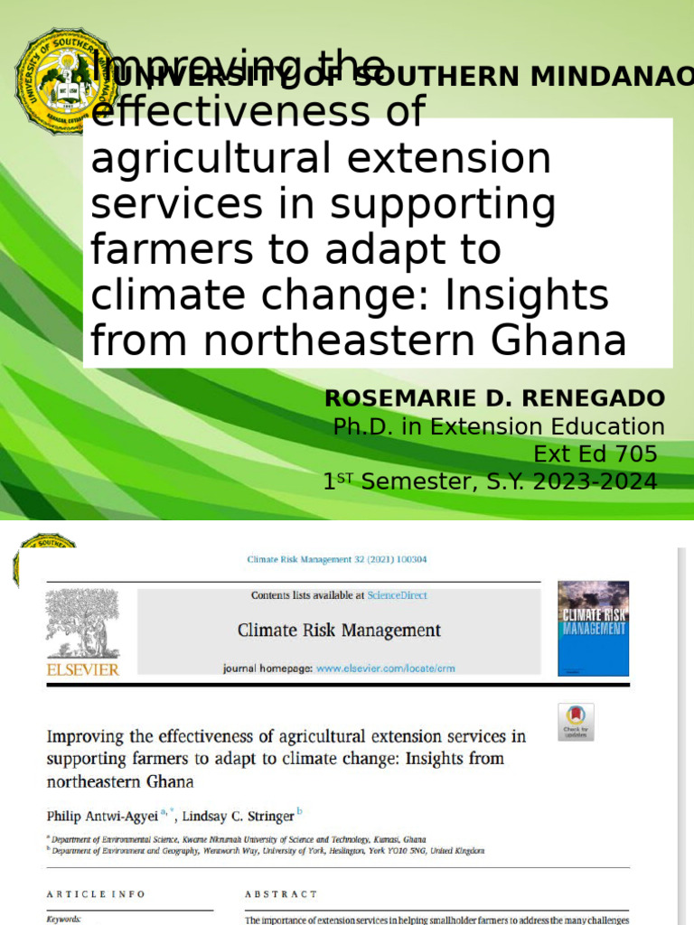 Sample SPR Renegado Agri Class | PDF | Agriculture | Methodology