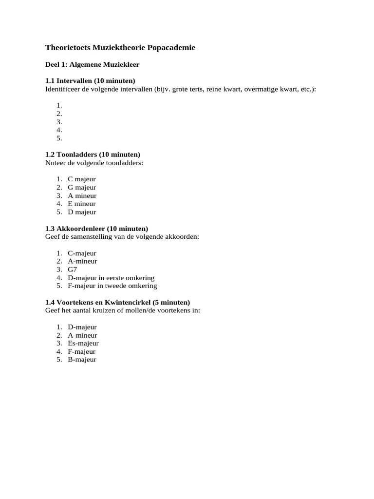 Theorietoets Toelating - Volledige Proeftoets | PDF