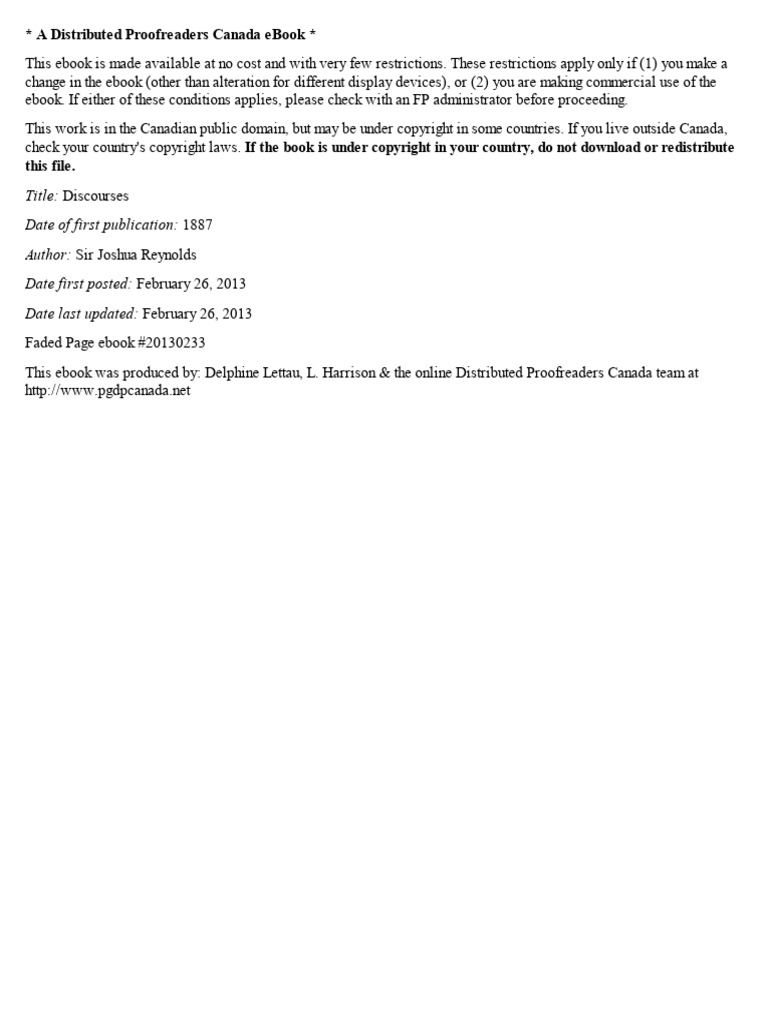 Title: Date of First Publication: Author: Date First Posted: Date Last ...