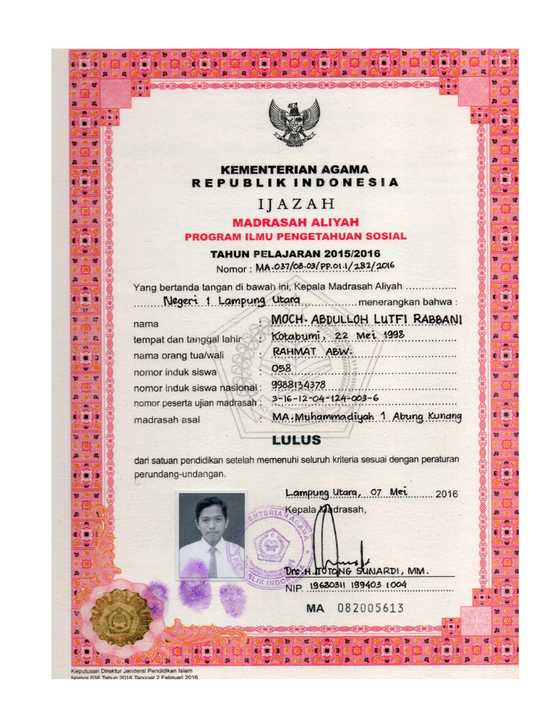 Ijazah Lutfi | PDF