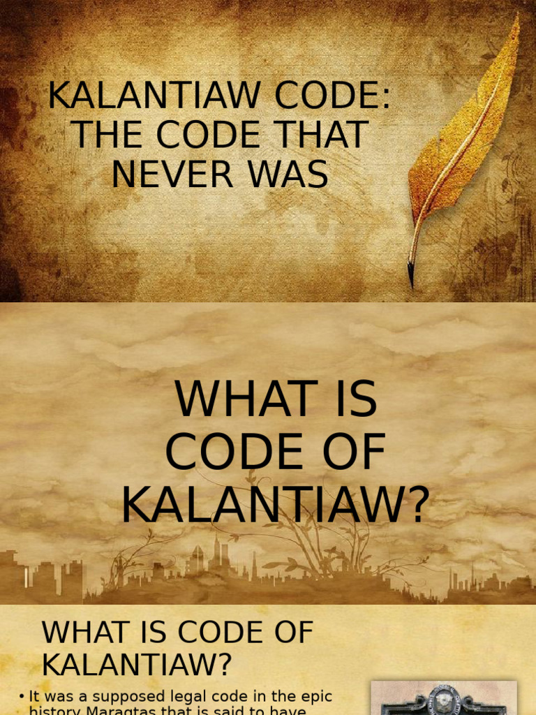 Kalantiaw Code | PDF | Philippines