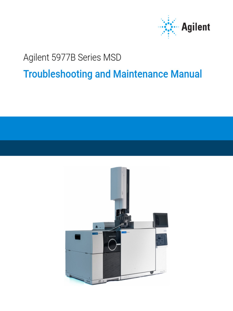 User Manual Gc Msd System 5977B Series G7077 90035 en Agilent | PDF ...
