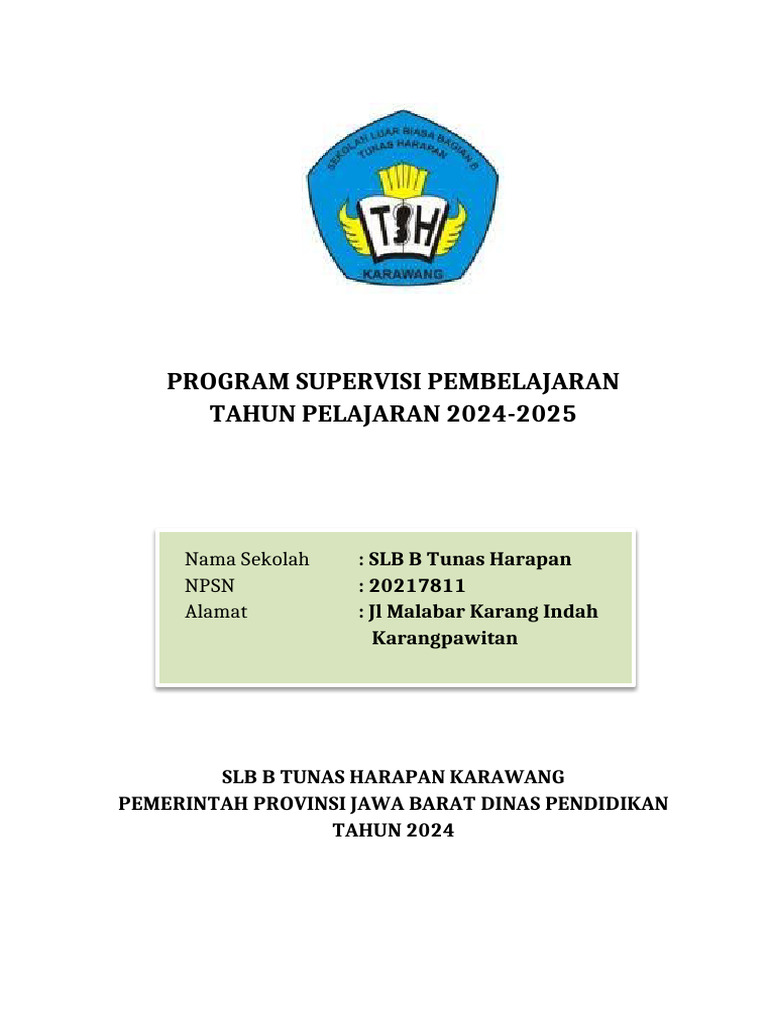 1 Program Supervisi Pembelajaran Gresik | PDF