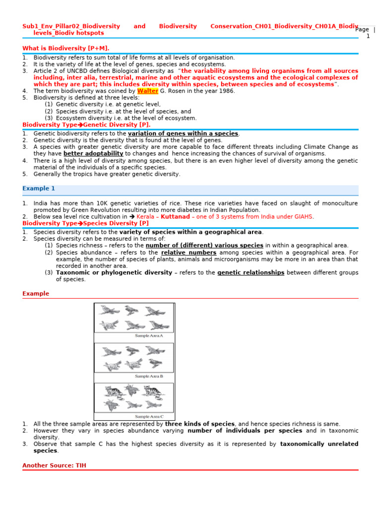 Understanding Biodiversity and Its Importance | PDF | Biodiversity ...