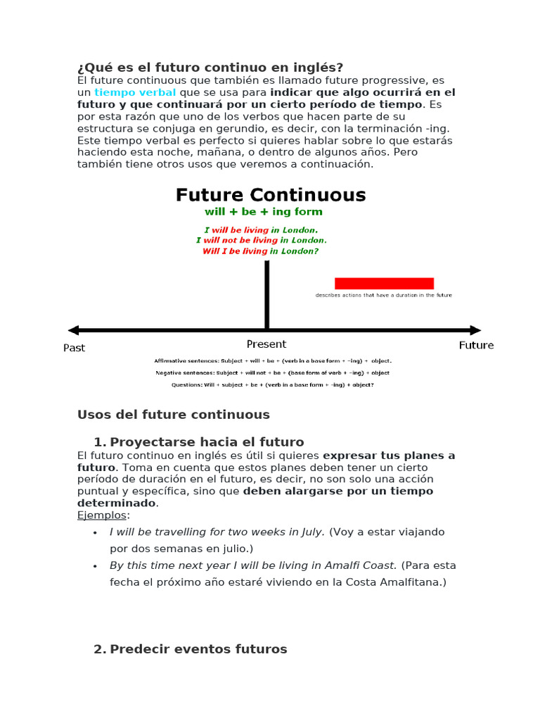 Futuro Continuo | PDF