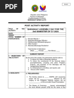 SK After-Activity Report Template | PDF