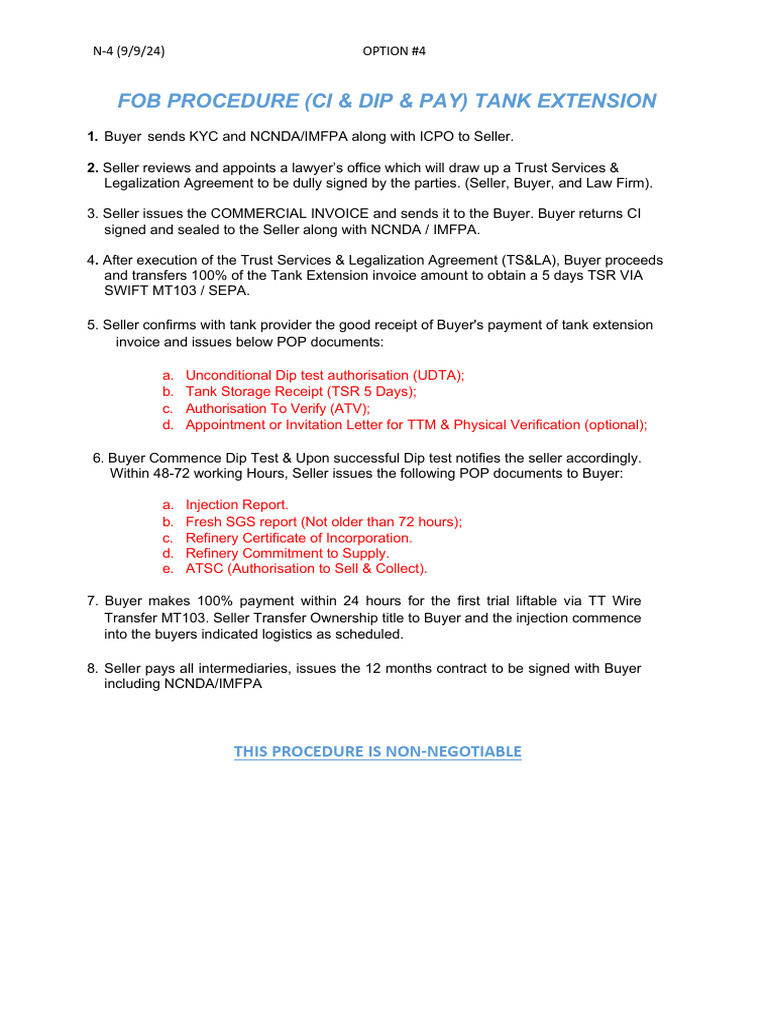OPTION 4- APPROVED FOB PROCEDURE (CI &-91d317f (4) | PDF