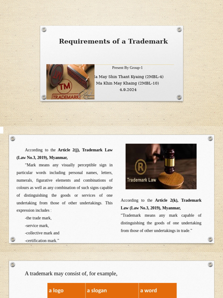 Requirement of A Trademark | PDF | Trademark | Trademark Distinctiveness