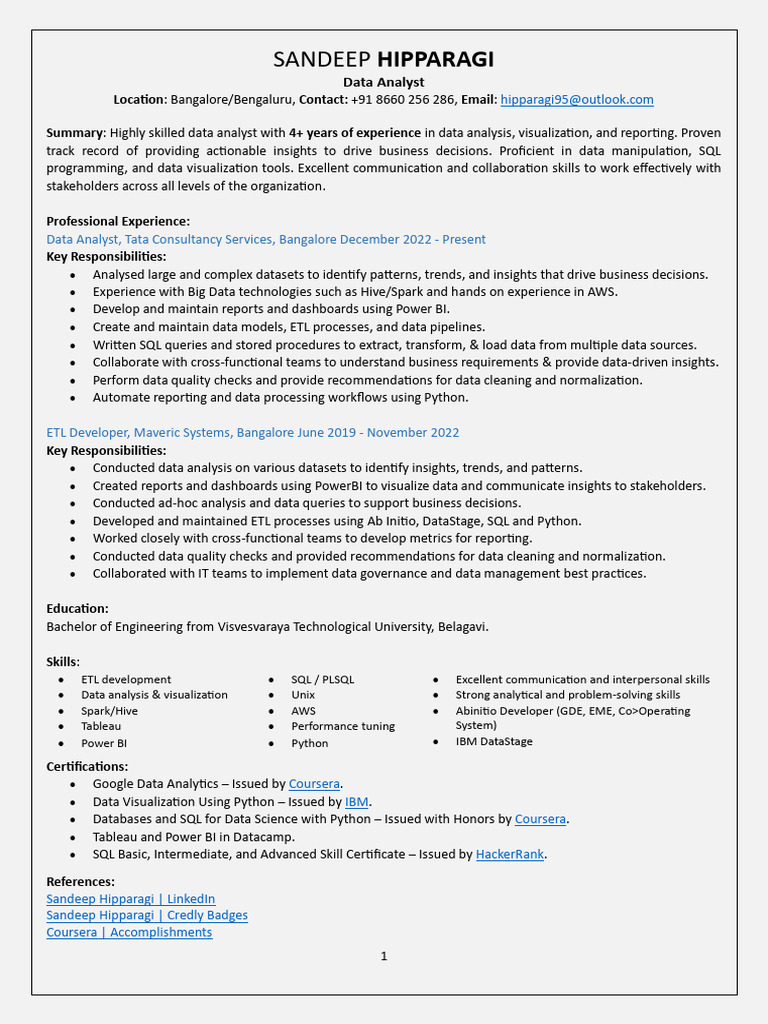 Sandeep Hipparagi | PDF | Machine Learning | Data Analysis