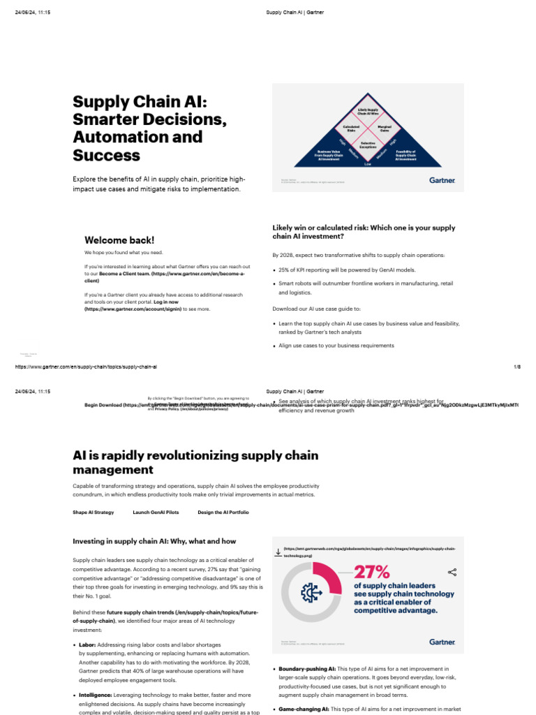 AI Transformations in Supply Chain | PDF | Supply Chain | Artificial ...