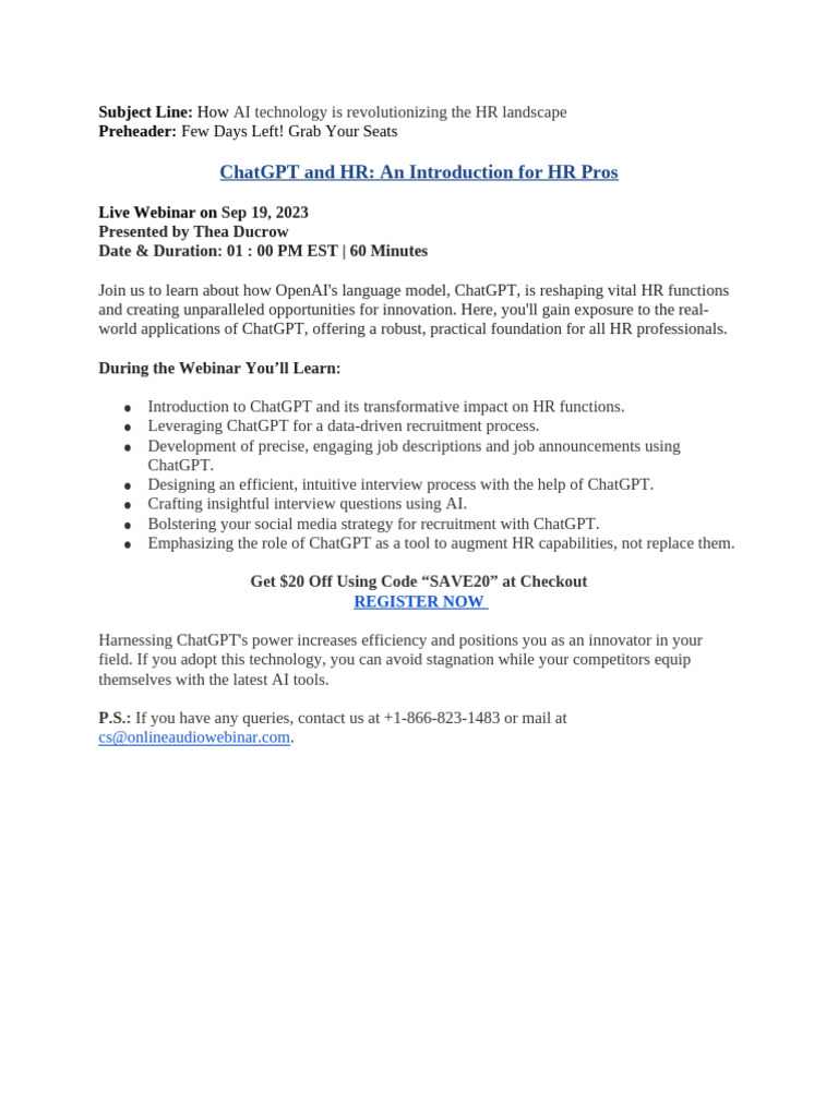 ChatGPT and HR An Introduction For HR Pros 3 | PDF