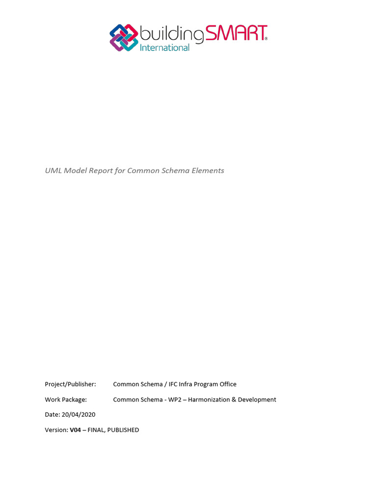 IR-CS-WP2-UML - Model - Report - Part 2 - Common Schema | PDF | Conceptual Model | Contour Line