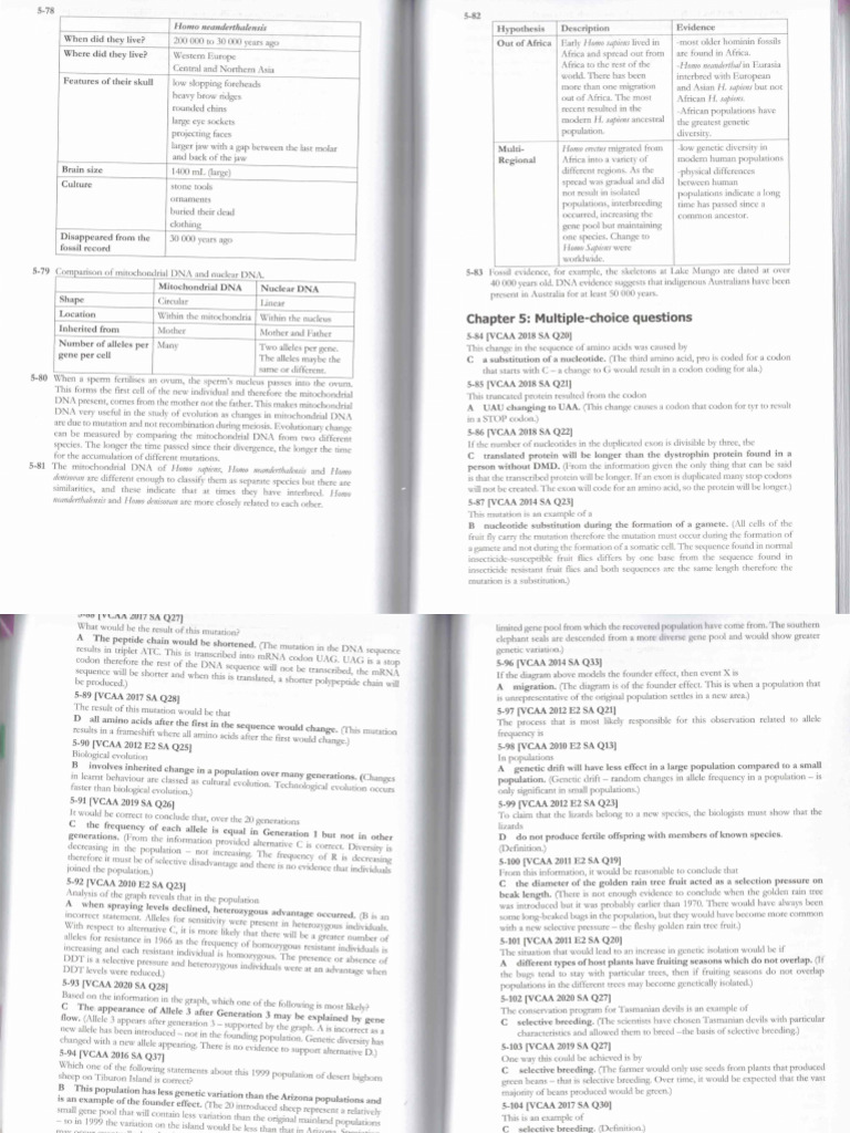 Bio Checkpoints - U4aos2 (Solutions) | PDF