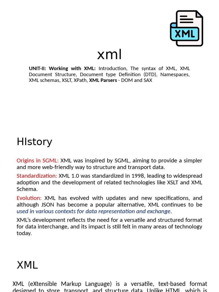 Unit 2 | PDF | Xml | Html
