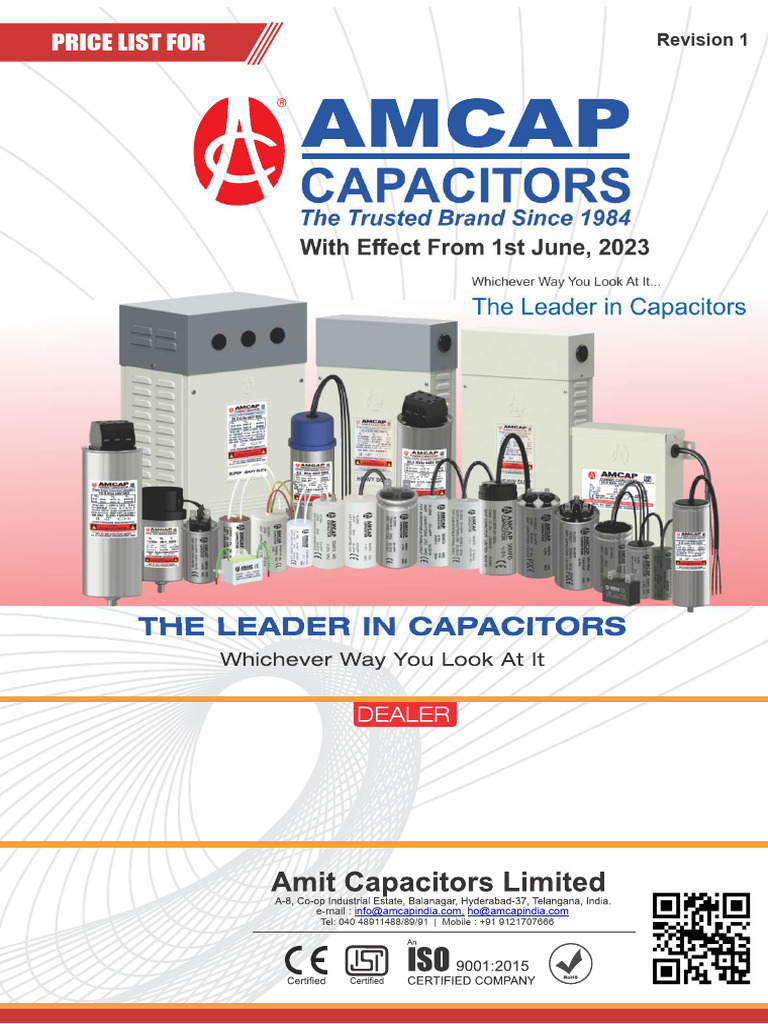 AMCAP Price List 1st June 2023 12% discount | PDF | Electricity | Power ...