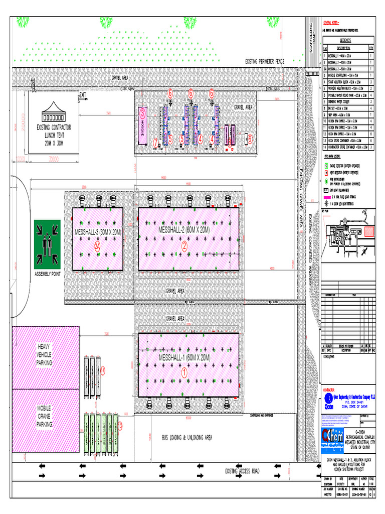 Qcon Messhall Proposed Layout-1 For Qchem SD Project 2022 (07-09-21) | PDF