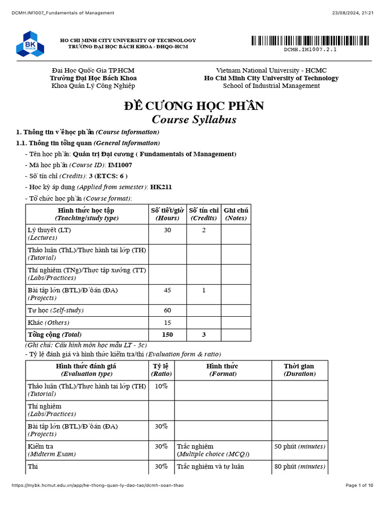 DCMH.im1007_Fundamentals of Management | PDF