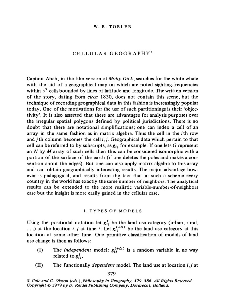 Cellular Geography | PDF | Geography | Algebra