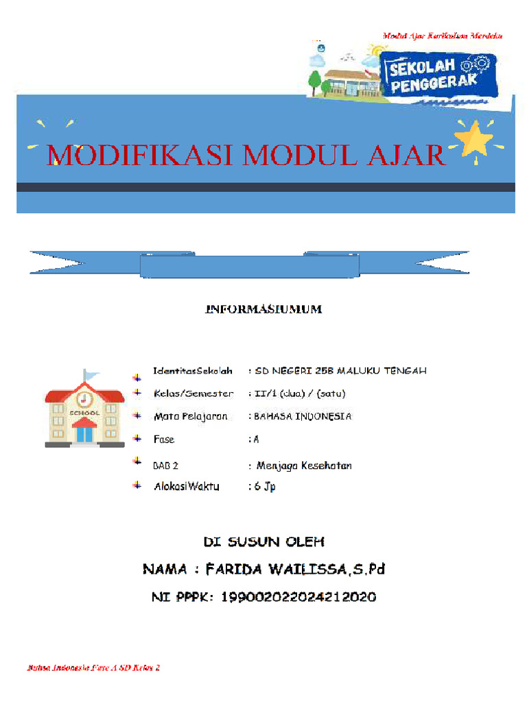 Modul Ajar B.Indonesia Kelas 2 - BAB 2 | PDF