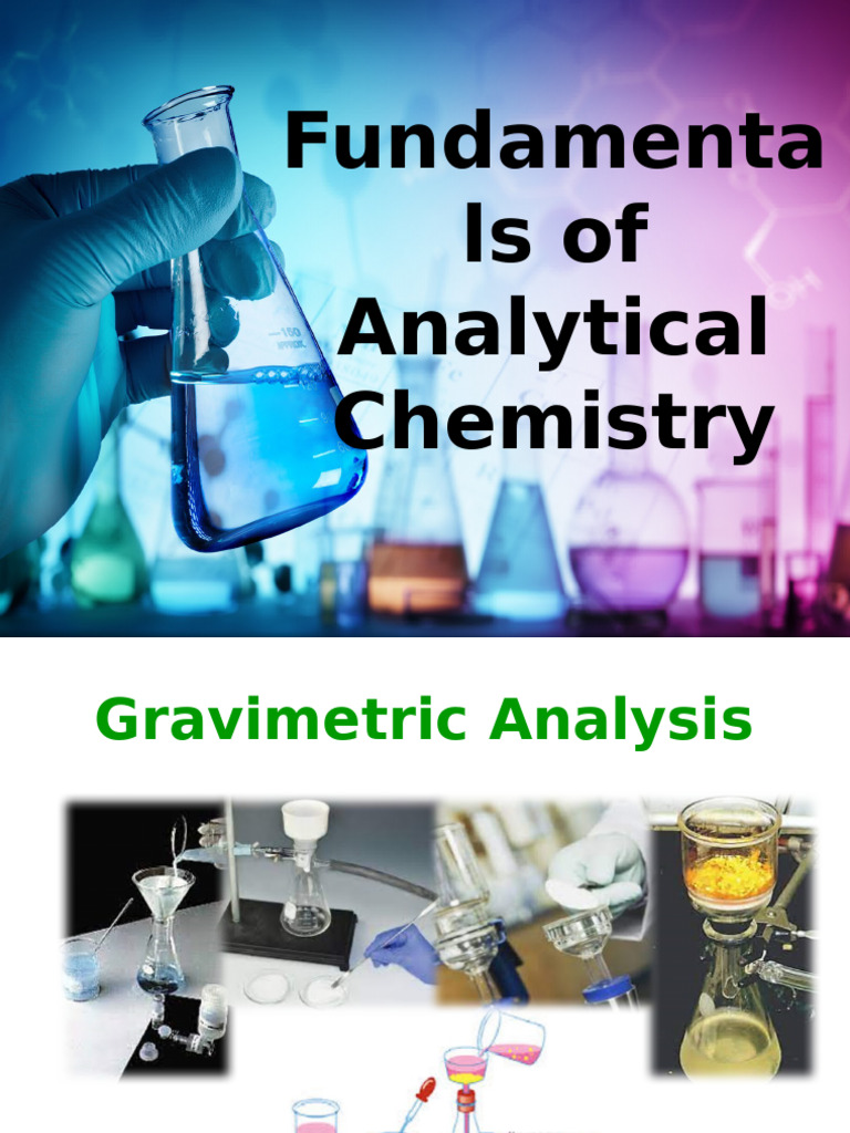 Chapter 4 Gravimetric Analysis | PDF | Precipitation (Chemistry ...