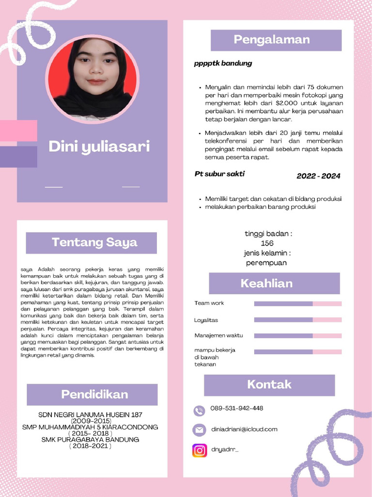 CV Dini Yuliasari | PDF