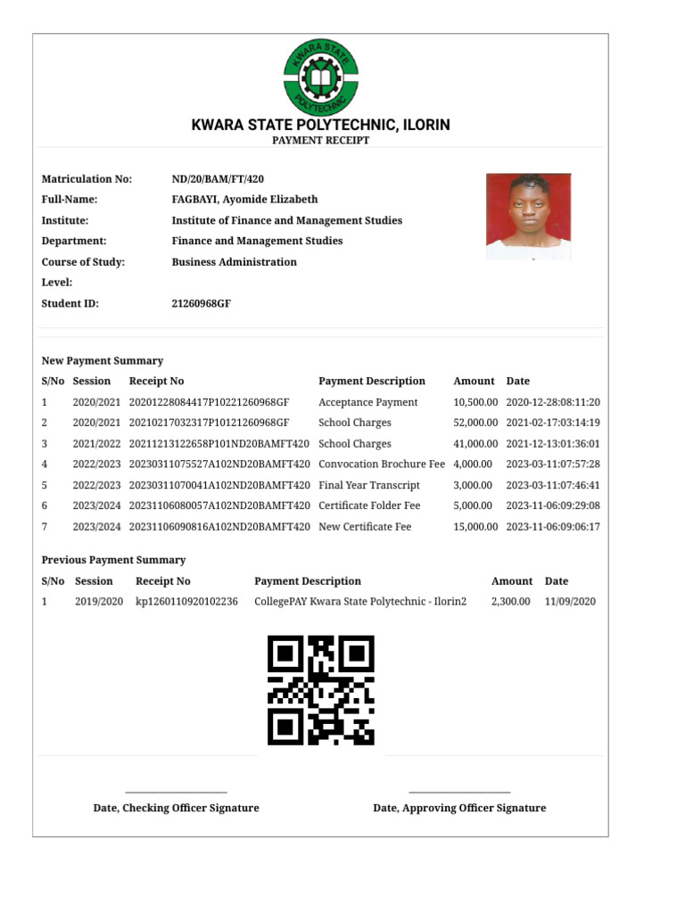 Kwara State Polytechnic, Ilorin | PDF