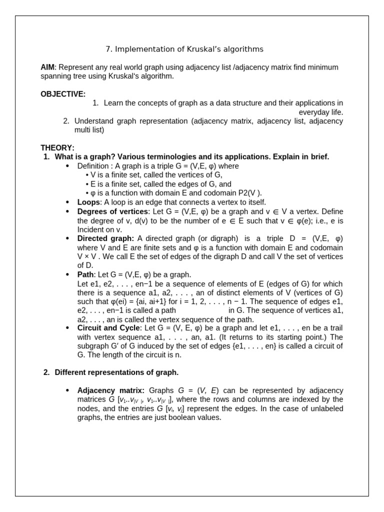 Dsal Assignment No 7 8 9 10 Pdf Vertex Graph Theory Theoretical Computer Science 