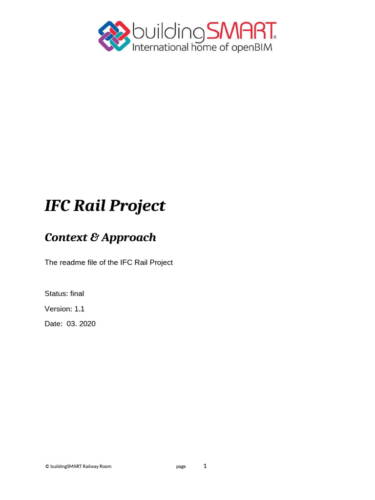 RWR IFC - Rail Context Approach | PDF | Conceptual Model | Unified Modeling Language
