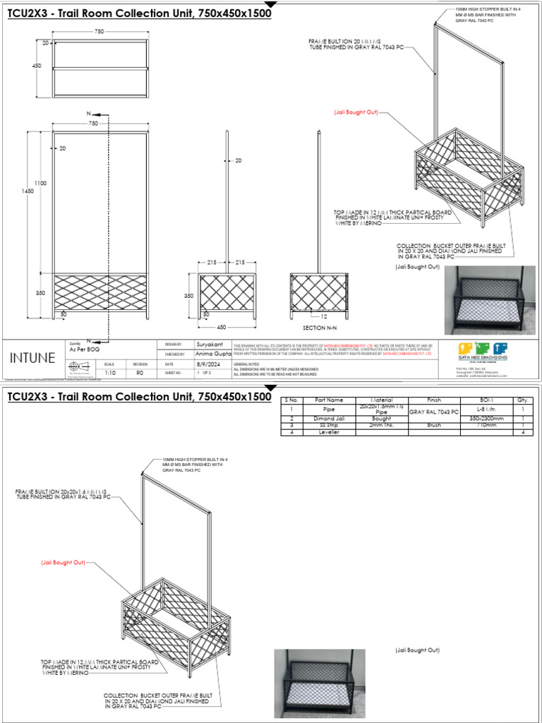 Trail Room Collection Unit Design | PDF