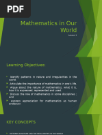 1 Patterns in Nature and The Regularities in The World | PDF | Pattern | Mathematics
