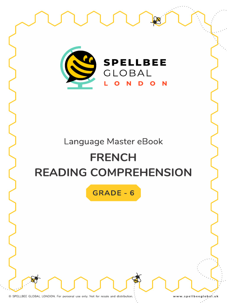Grade 6 French Reading Comprehension Language Master eBook Spellbee ...