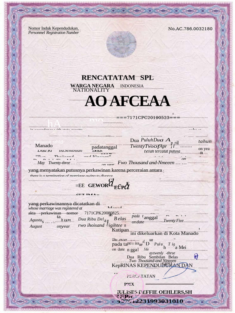 Akte Cerai Manado - Compress | PDF