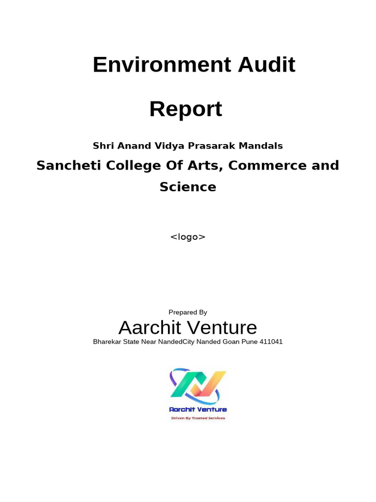 Env Audit Sancheti College | PDF | Carbon Dioxide | Waste