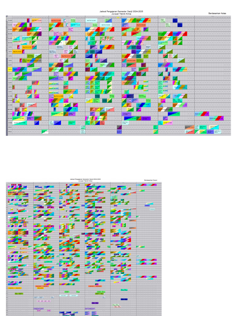 3 - Timetables View - Jadwal Semester Ganjil 2024-2025 Teknik Kimia (Revisi 4 20241014) | PDF