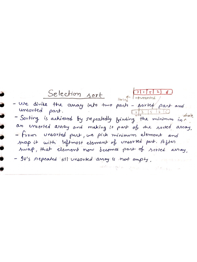 Selection Sort | PDF