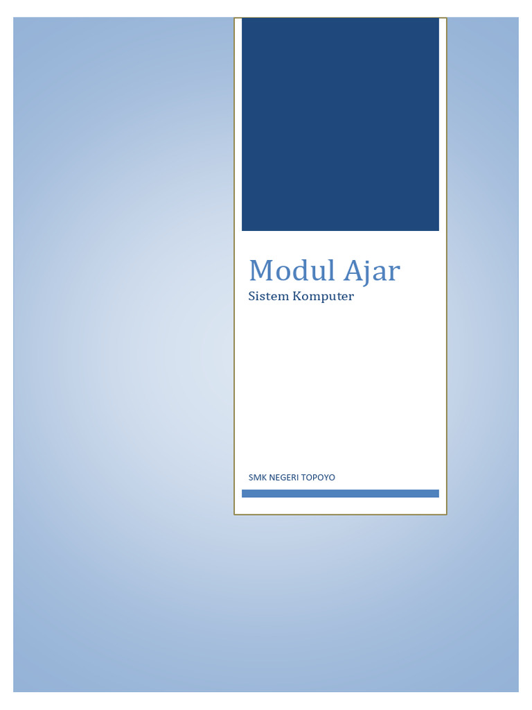 02 - Modul Ajar Informatika - Sistem Komputer - Fase E | PDF 02 - Modul Ajar Informatika - Sistem Komputer - Fase E | PDF