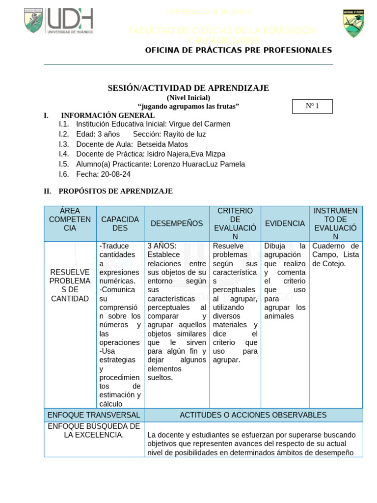 sesion inicial 1 | PDF | Maestros | Aprendizaje