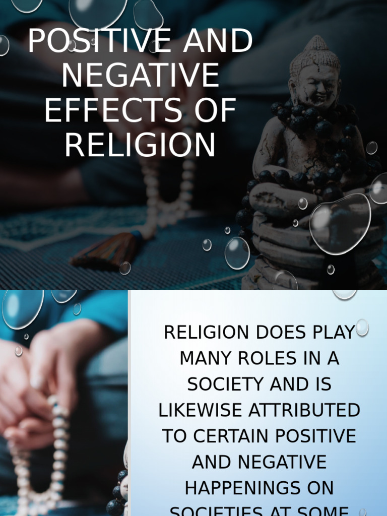 Lesson 3 Positive and Negative Effects of Religion | PDF | Morality ...