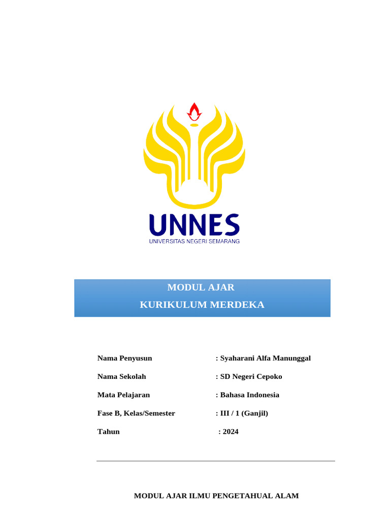 Modul Ajar Ppbsi Kelas 3 Rani | PDF