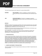 Stock Transfer Form | PDF