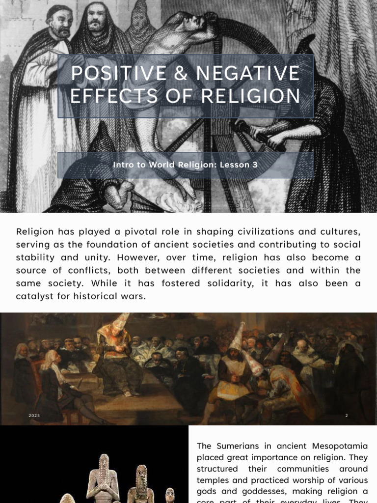 1 - Lesson 3 - Postive and Negative Effects of Religion | PDF | Deities ...