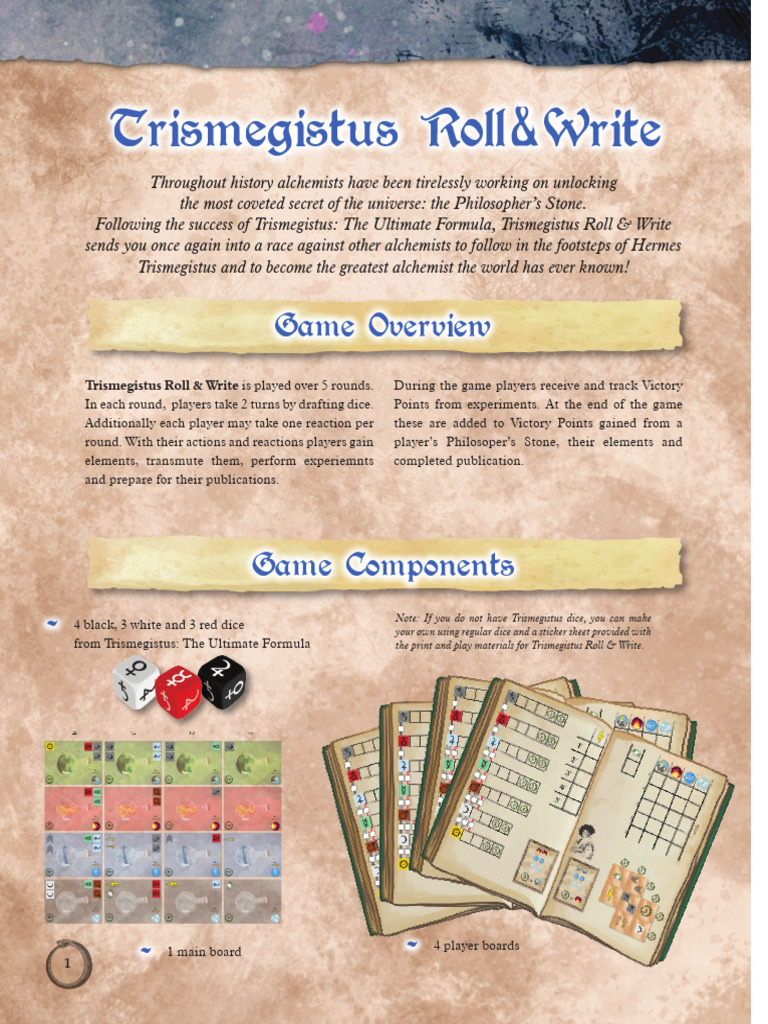 Trismegistus RW Rules EN | PDF | Alchemy